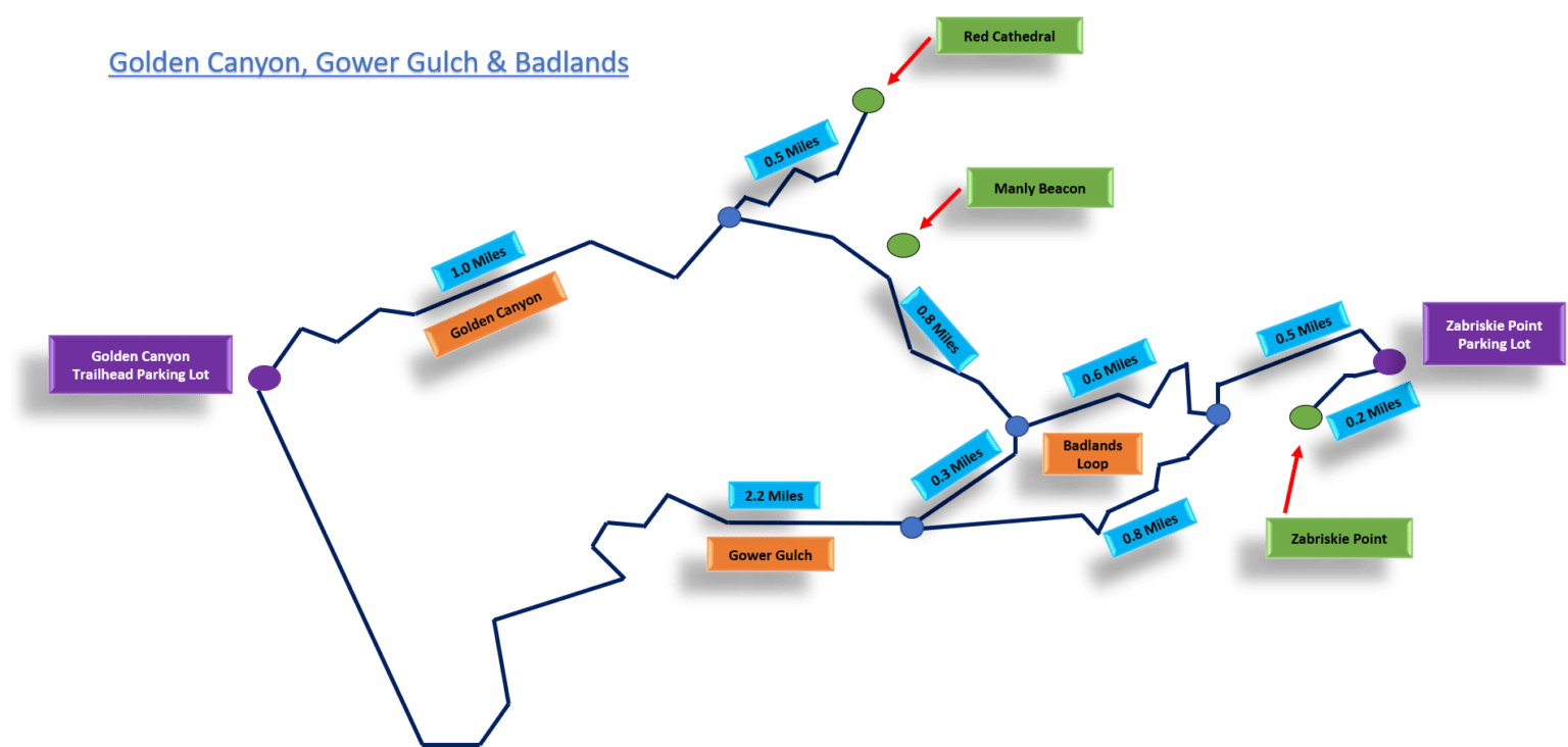 Zabriskie Point in Death Valley