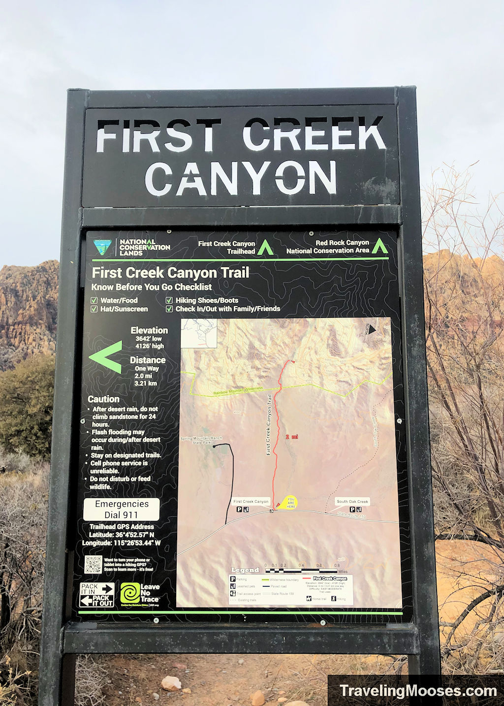Finding the hidden waterfall on First Creek Canyon Trail