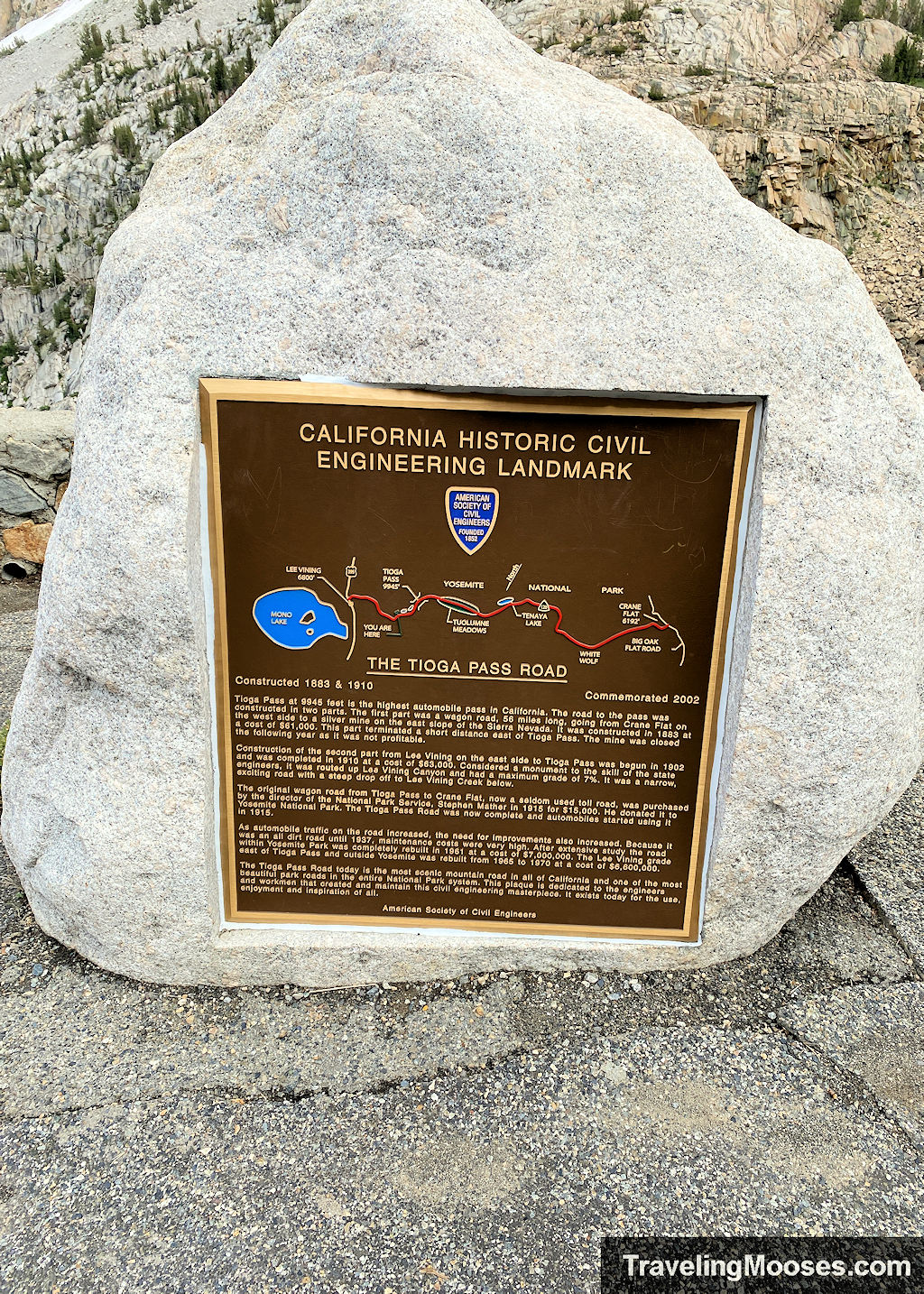 Tioga Pass Road - a scenic drive through Yosemite National Park